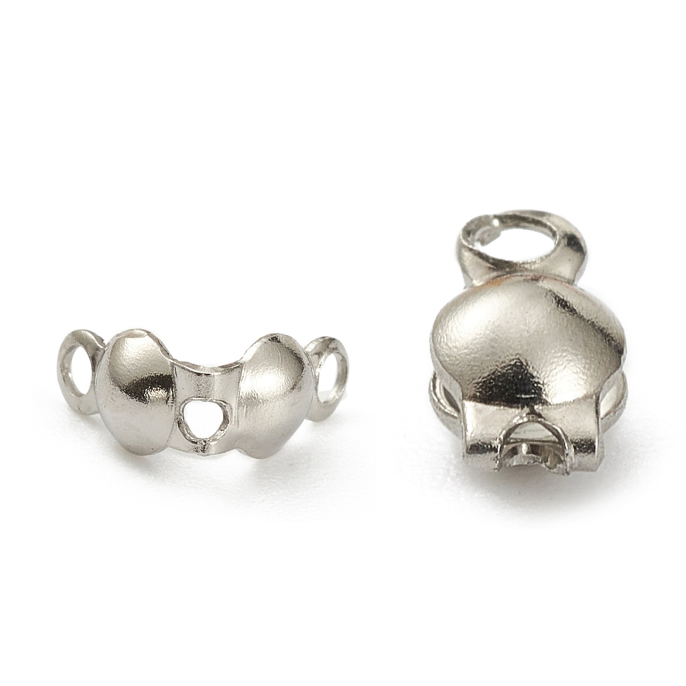 Kalota z 304 ocele, stříbrná, 6x3 mm | nubio